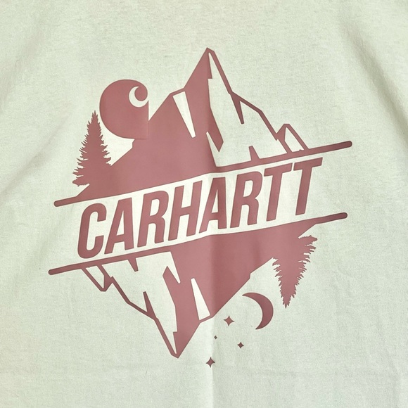 Carhartt | Shirts | New Carhartt Mountain Graphic Limestone Pocket T ...